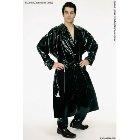 Imper latex homme, manteau imperméable latex